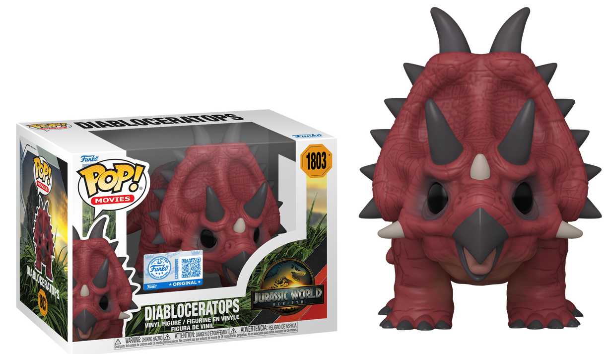 Diabloceratops #1803 - Jurassic World Rebirth Funko Pop! – Elemento Pop CR