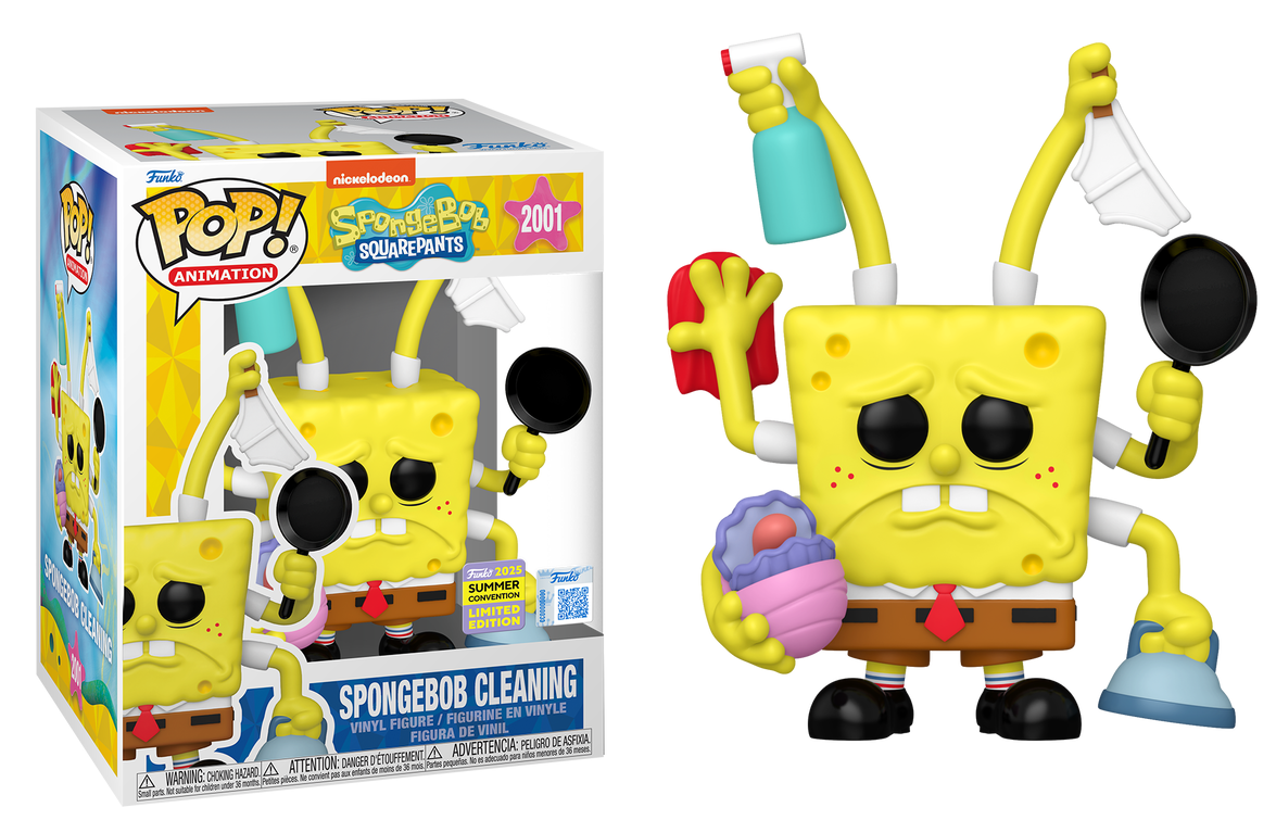 Preventa Rápida Spongebob Cleaning SDCC 2025 #2001 - Spongebob Squarep ...